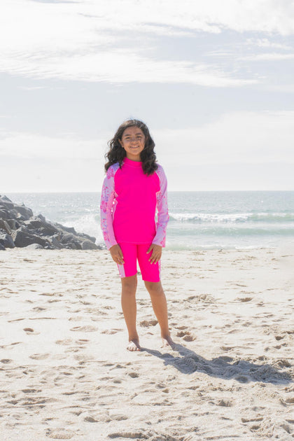 Girls UPF 50+ Swim Shirts: Sun Protection Swim Tops - Tuga – Tuga ...