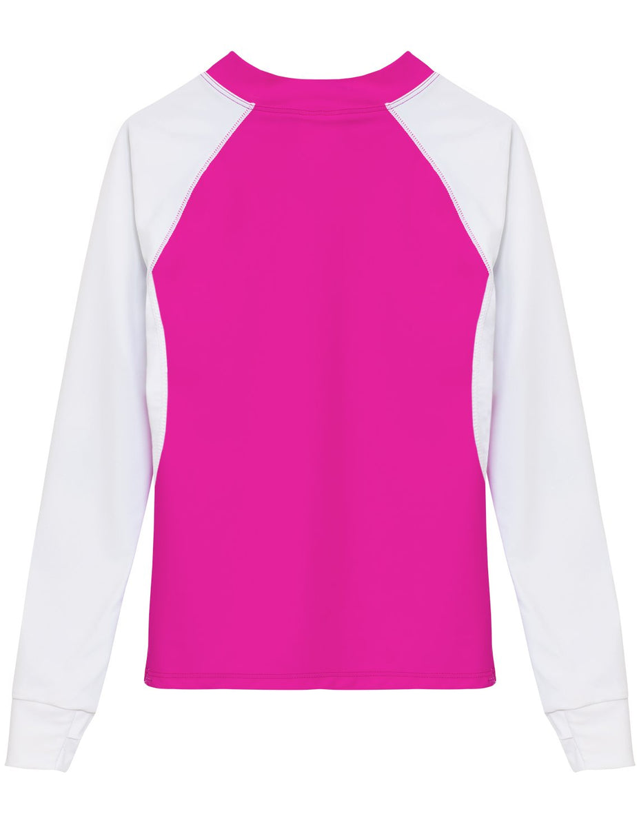 Women's Snorkel Caribbean Fish ID Rash Guard - Fuchsia – Tuga & Family ...