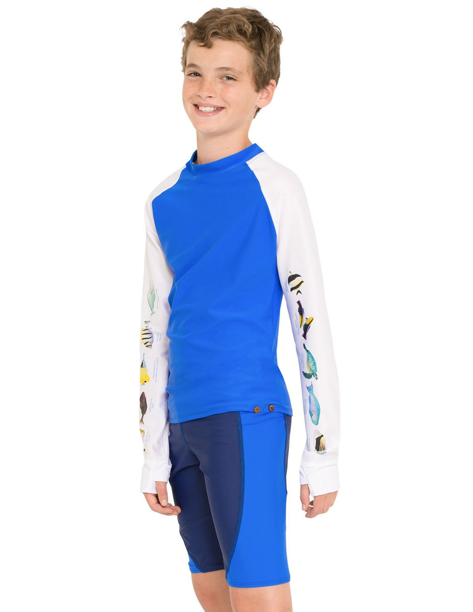 Snorkel Hawaii Fish ID Rash Guard - Fuchsia – Tuga & Family of Brands