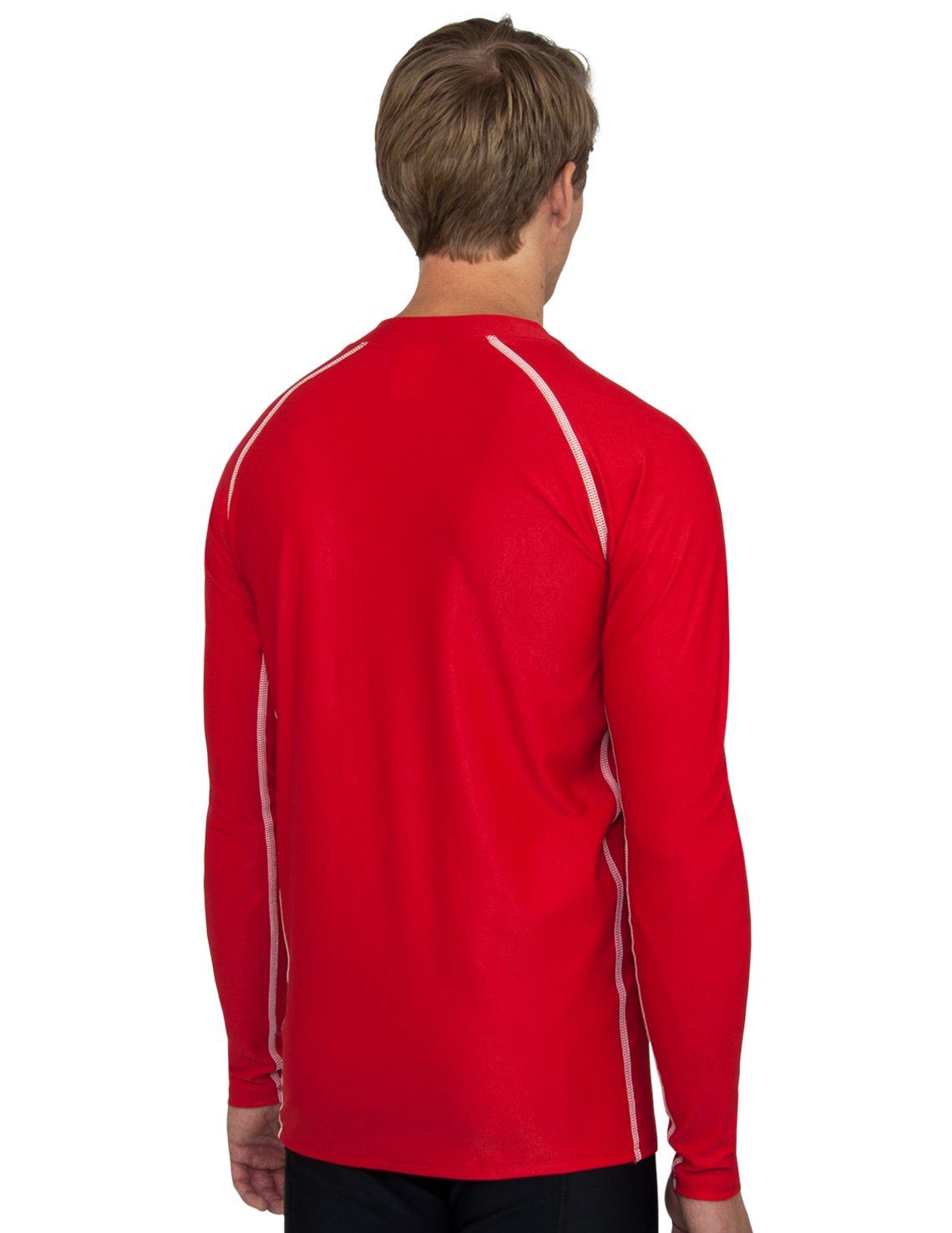 Men's Chlorine Resistant Long Sleeve Zip Rash Guard - Black – Tuga ...